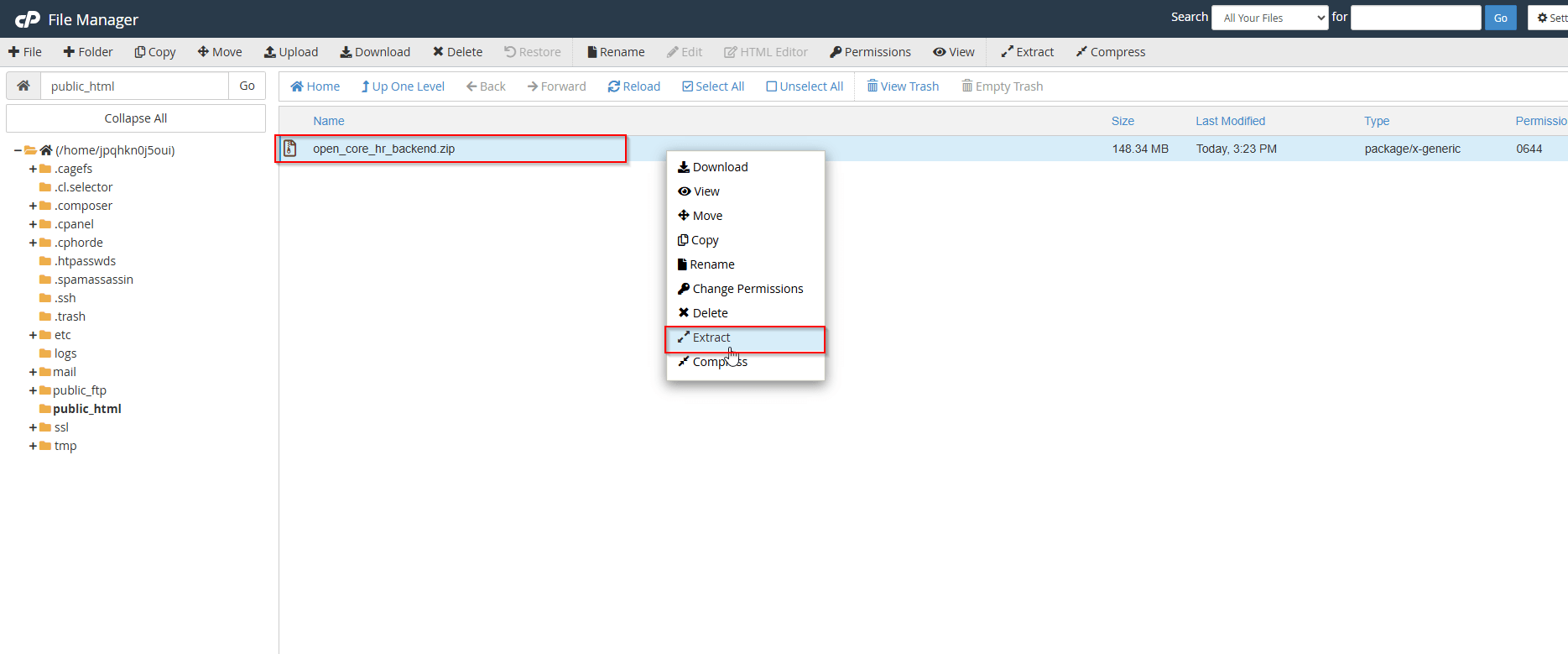 Cpanel Setup - CZ App Studio